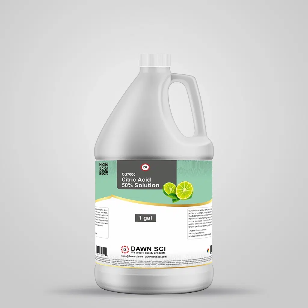 Citric Acid 50% Solution for food or beverages - Dawn Sci